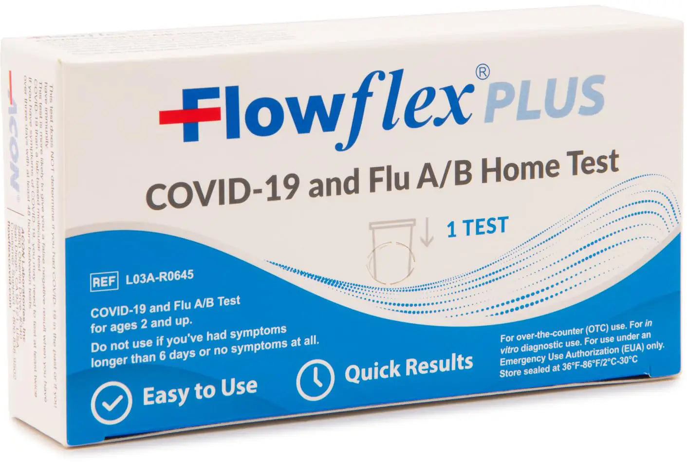 Flowflex PLUS COVID-19 / Flu A&B Antigen Home Test