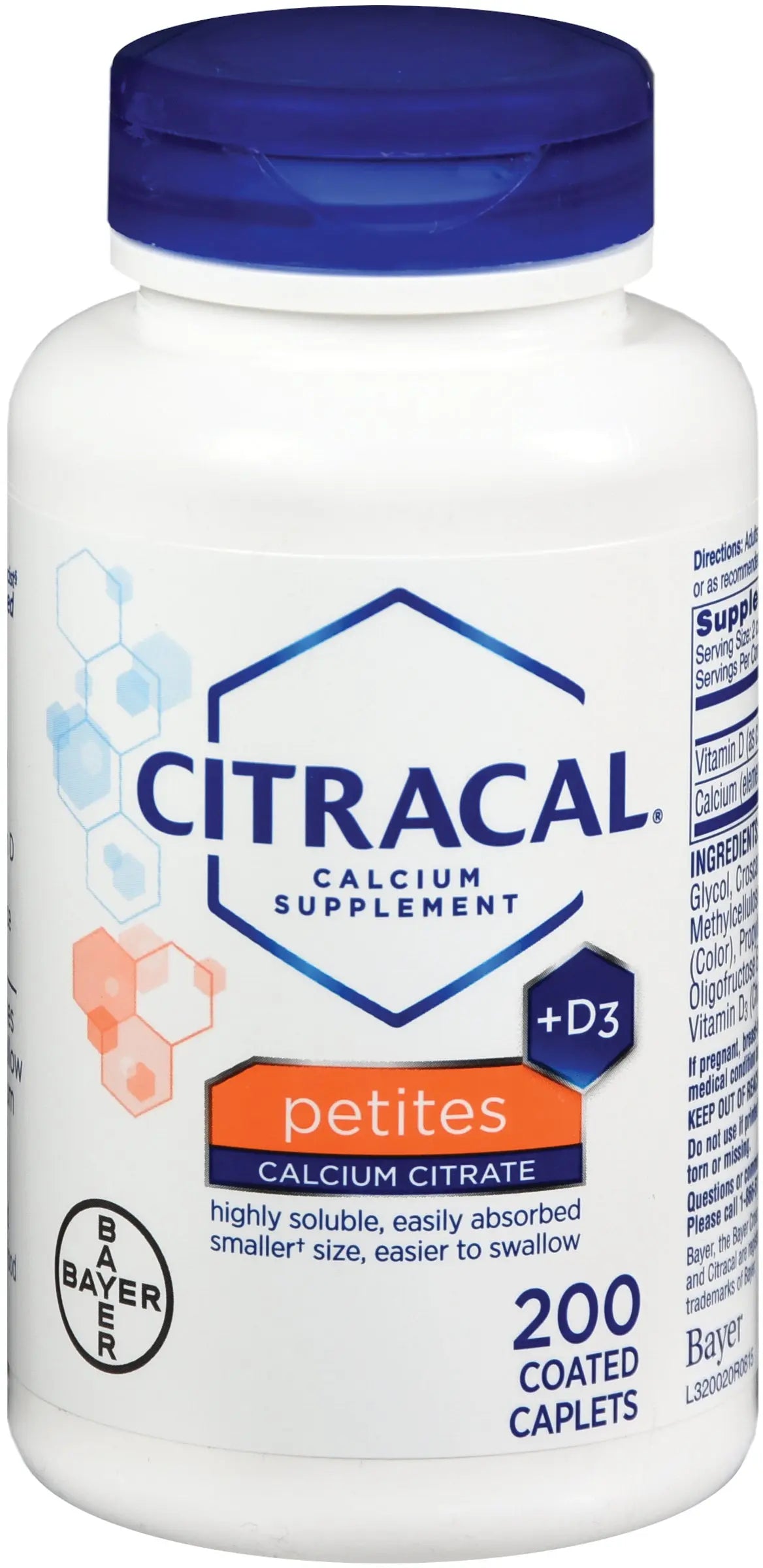 Bayer Citracal Petites Calcium Citrate D3 Supplement