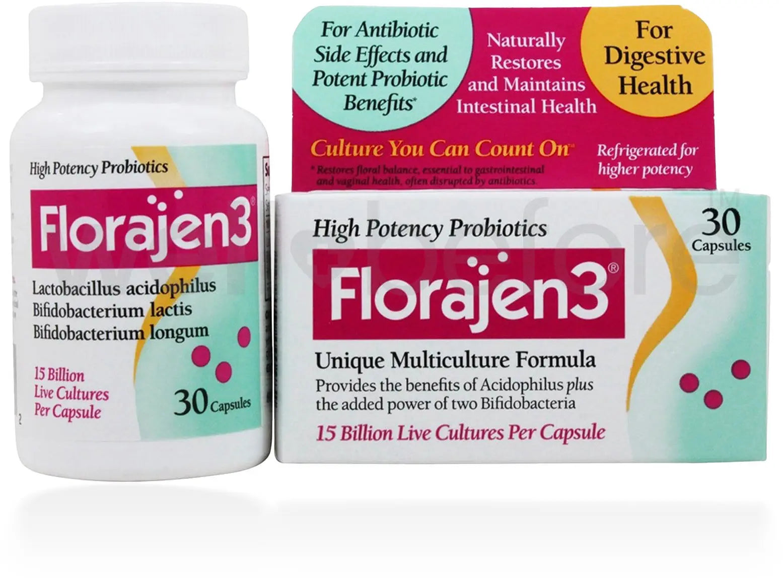 Florajen3 High Potency Probiotic Dietary Supplement