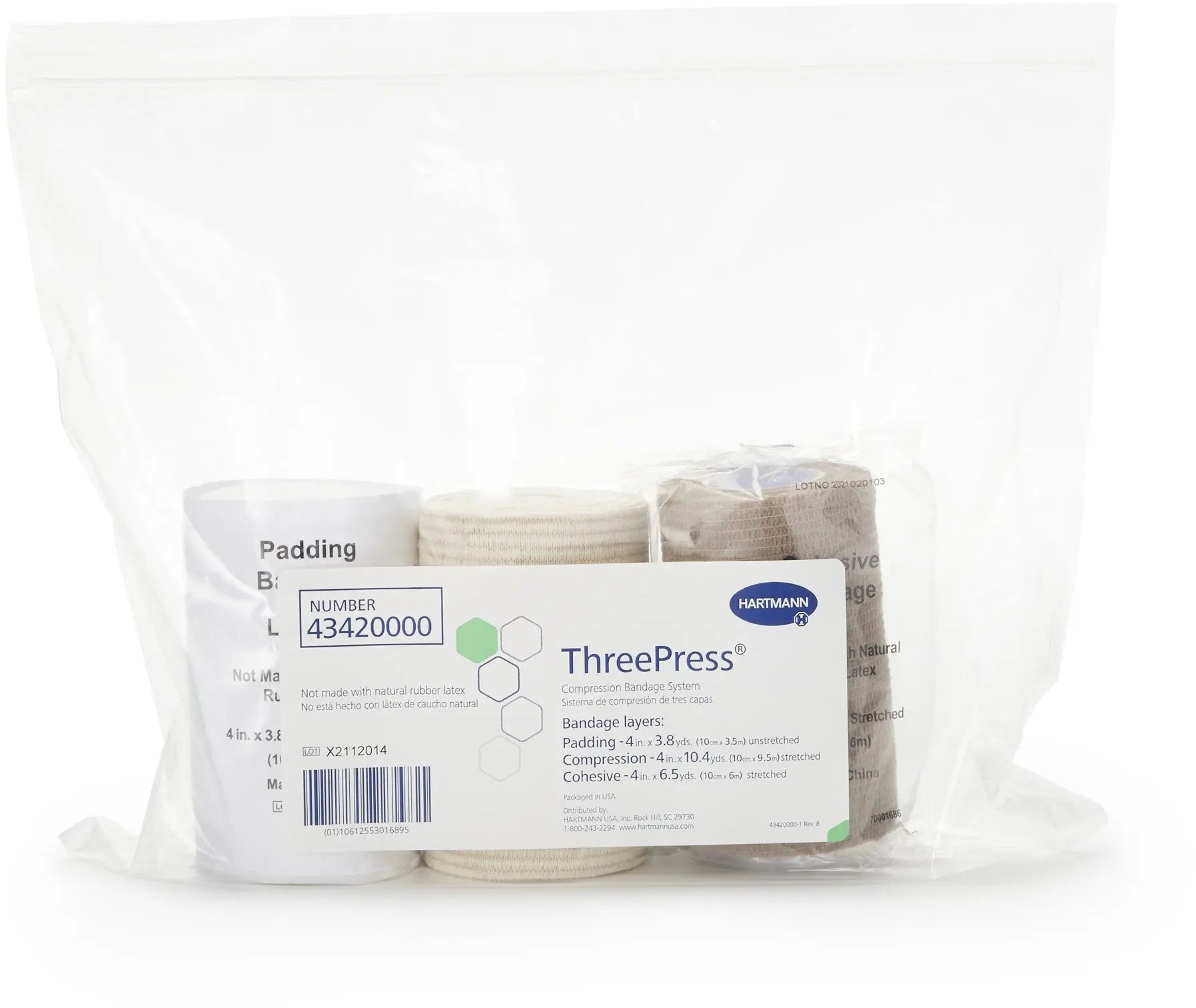 Hartmann ThreePress Three-Layer Compression Bandage System