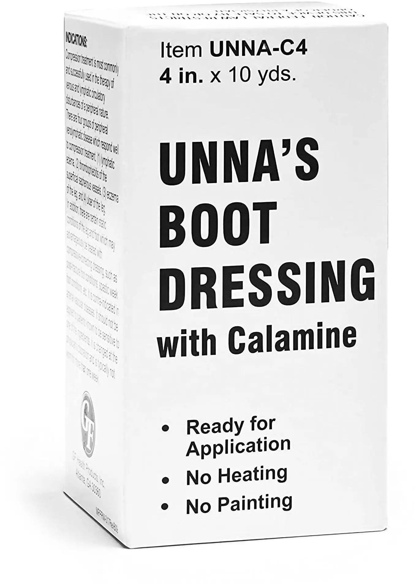 Unna Boot 4 Inch X 10 Yard Zinc Oxide
