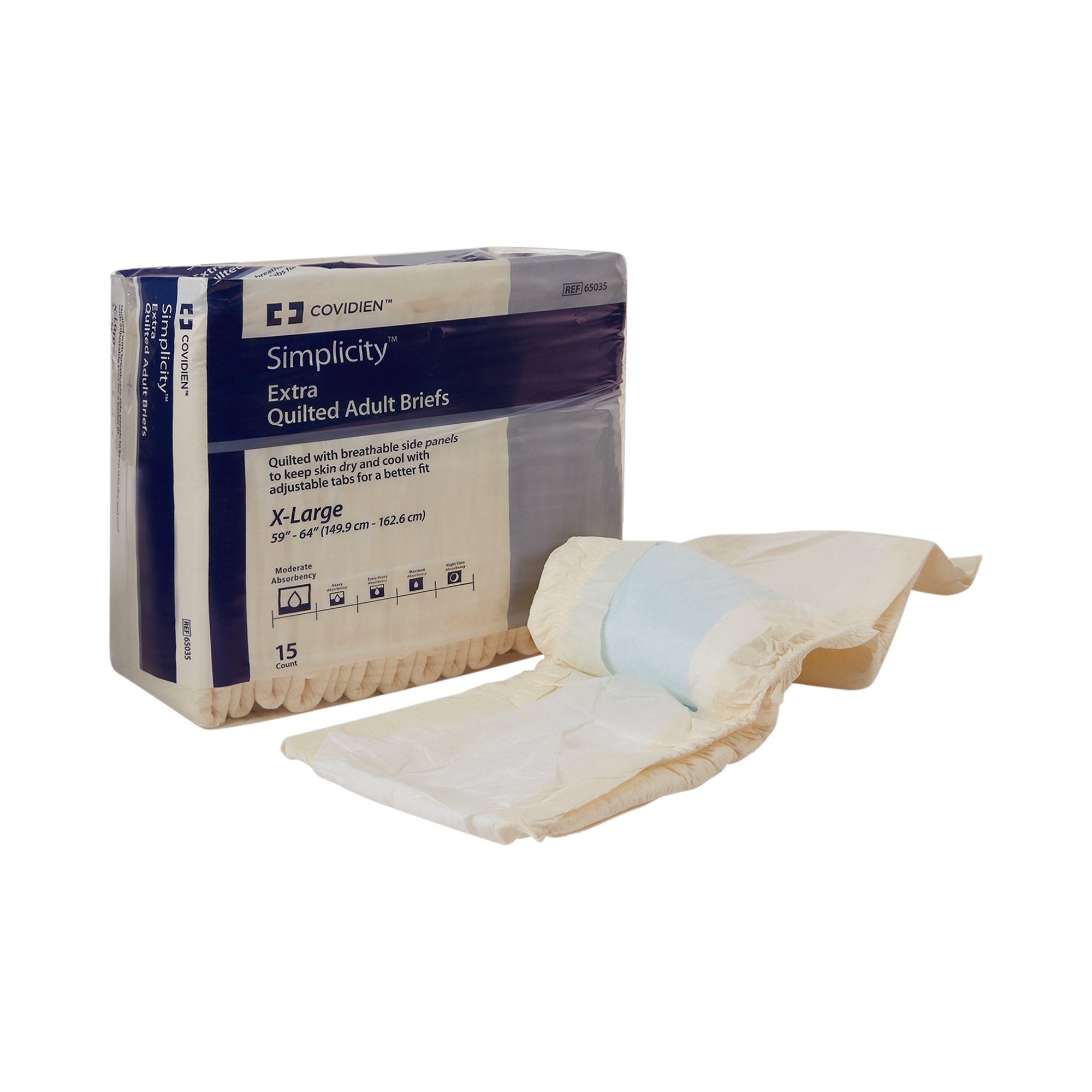 Simplicity Unisex Adult Incontinence Brief