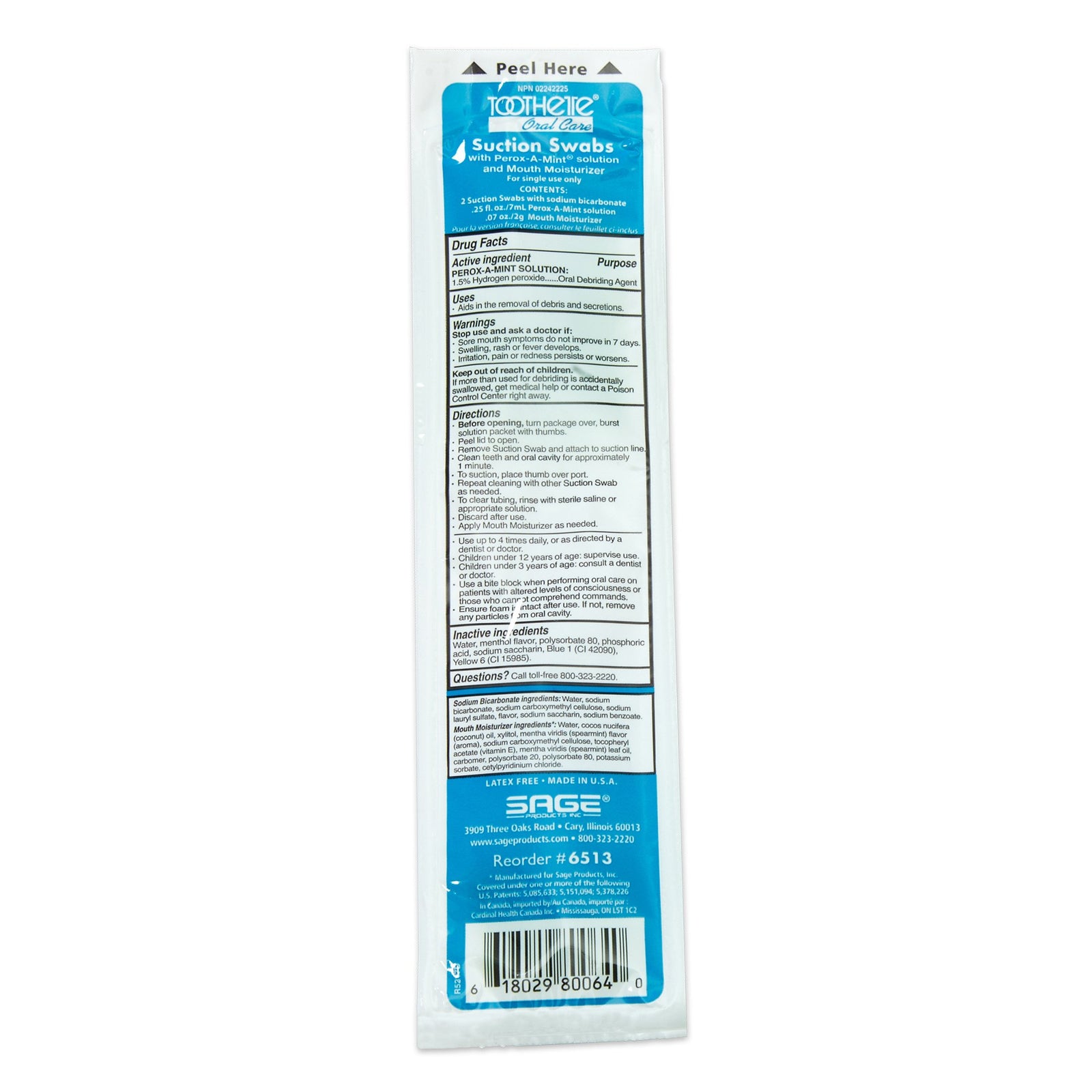 Toothette Suction Swab Kit